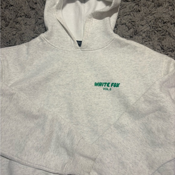 White Fox Boutique | Tops | White Fox Gray Hoodie | Poshmark